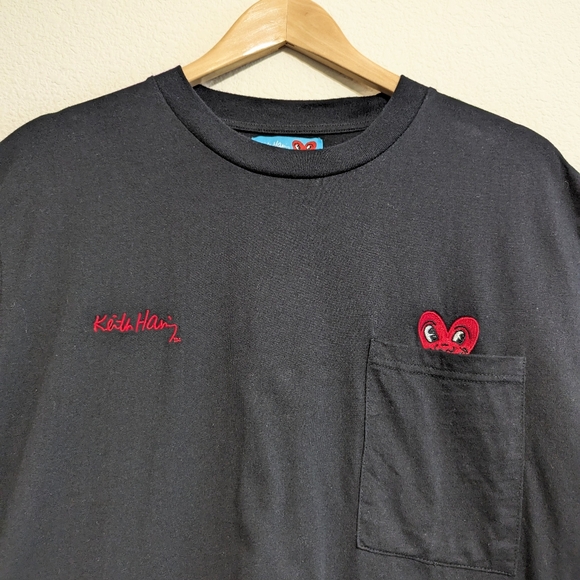 keith haring | Shirts | Keith Haring X Shoe Palace Short Sleeve Black ...